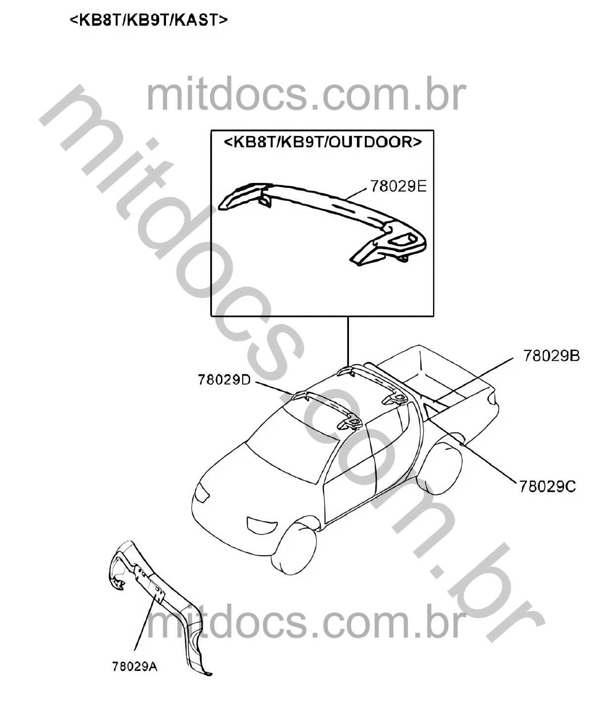 L200 Triton – Equipamentos especiais – Rack rock slider | MitDocs